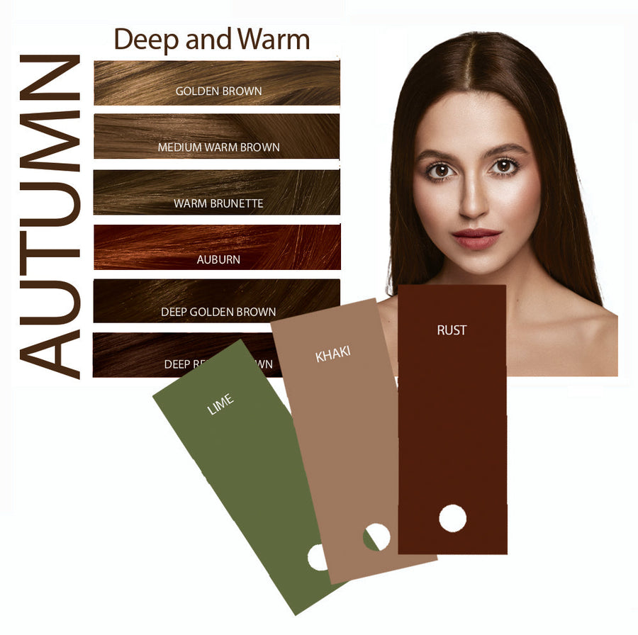 Autumn Swatch Palette: Beautiful Seasonal Colors | Color Me Beautiful
